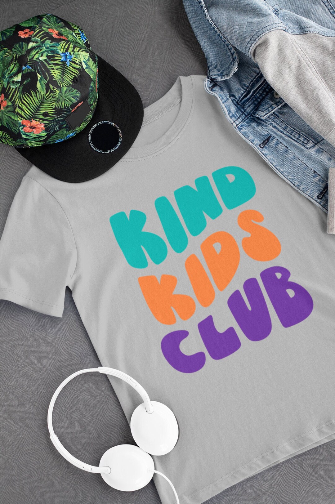 Kind Kids Club Svg: Wavy Stacked Letters (digital Download) - Etsy