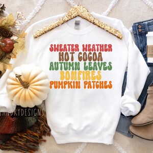 Fall Words PNG, Fall Vibes Png, Autumn Png, Sweater Weather, Pumpkin ...