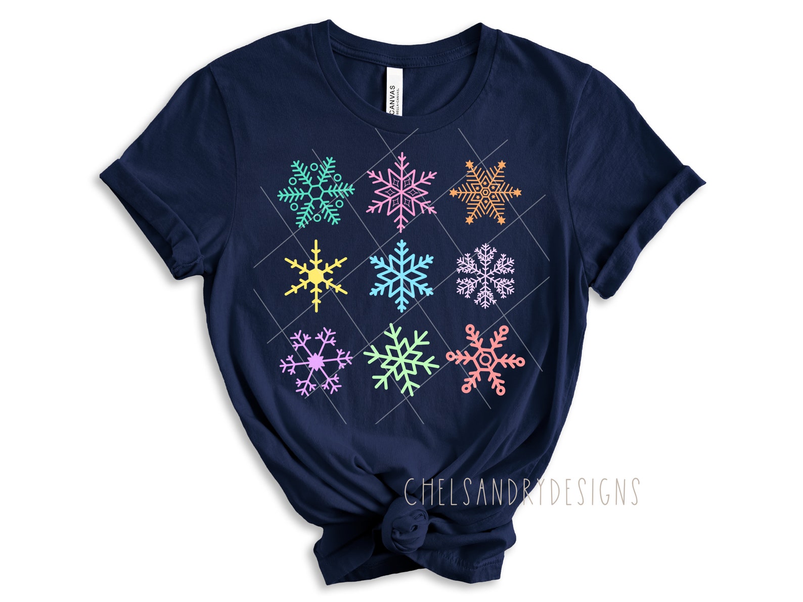 Snowflakes PNG, Pastel Snowflakes, Colorful Snowflakes, Winter Png ...