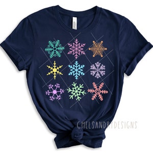 Snowflakes PNG, Pastel Snowflakes, Colorful Snowflakes, Winter Png ...