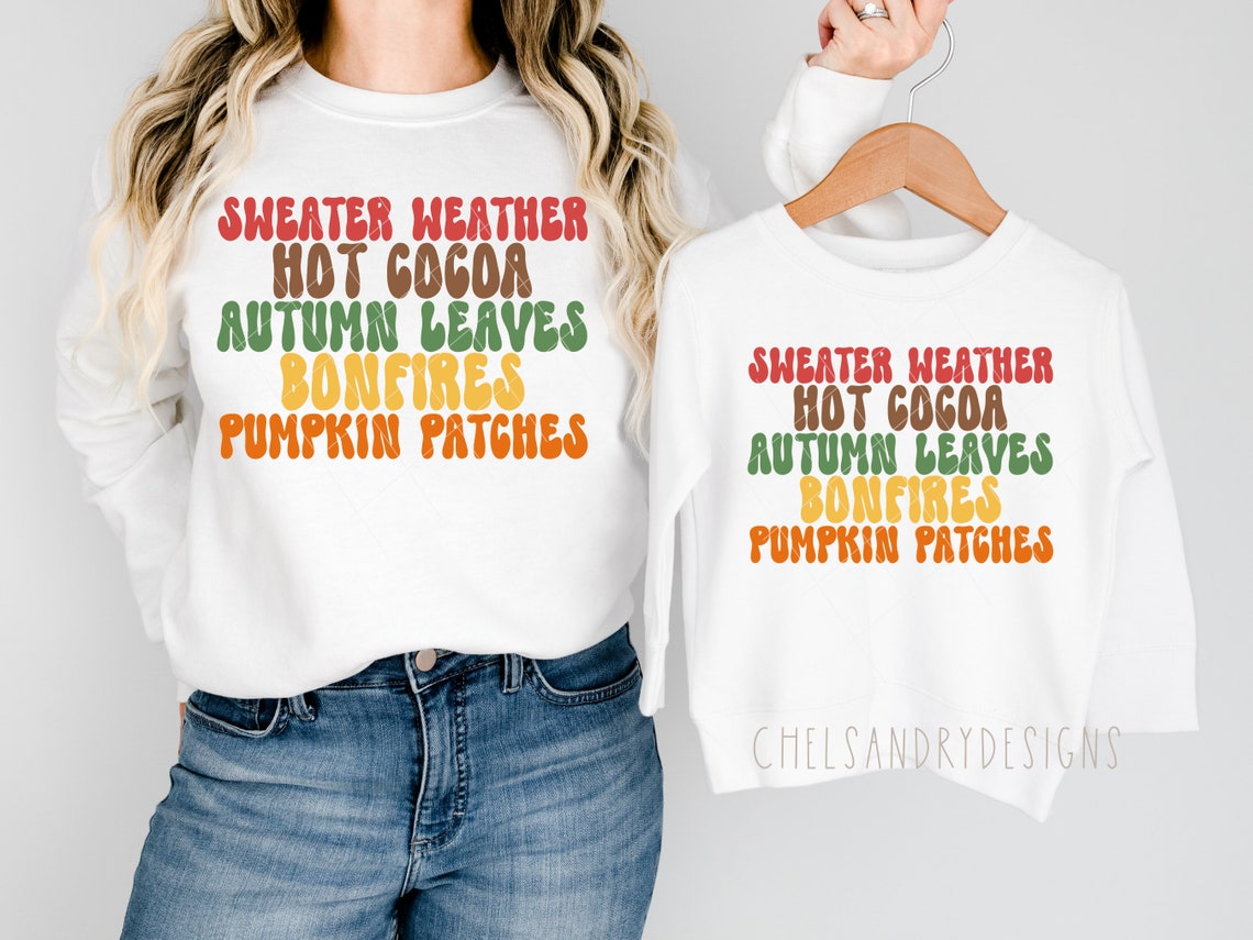 Fall Words PNG, Fall Vibes Png, Autumn Png, Sweater Weather, Pumpkin ...
