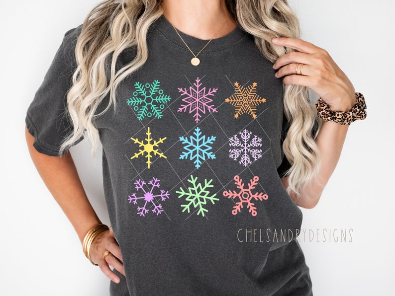 Snowflakes PNG, Pastel Snowflakes, Colorful Snowflakes, Winter Png ...