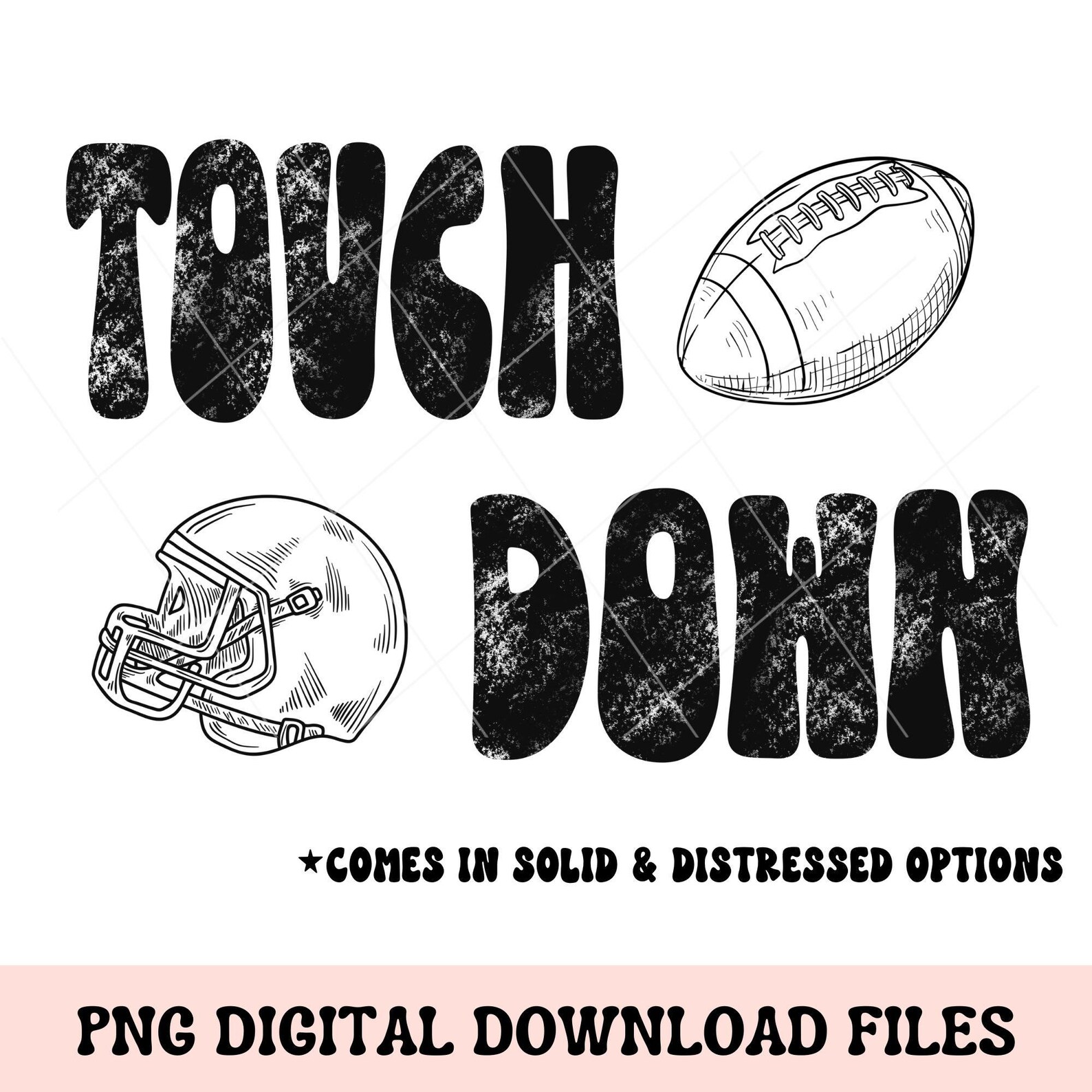 Touch Down PNG, Football Game Day Png, Football Png, Sports Png, Retro ...