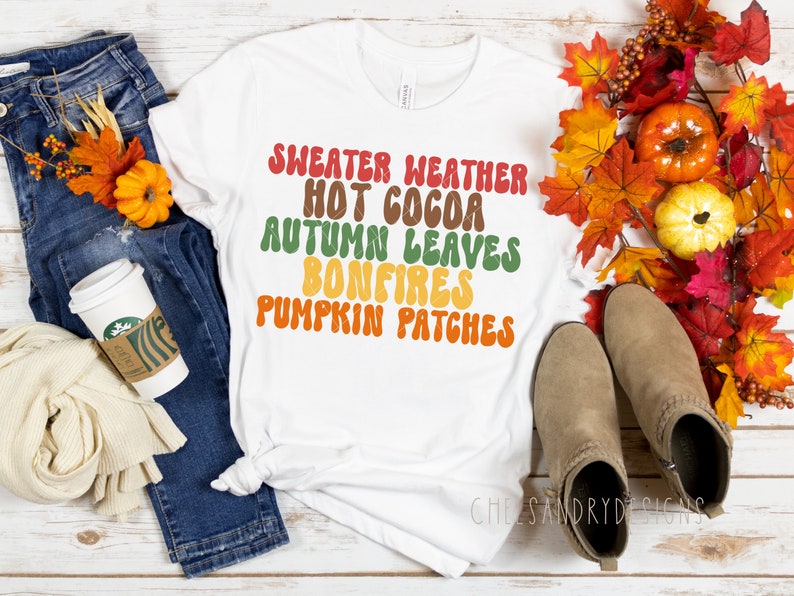 Fall Words PNG, Fall Vibes Png, Autumn Png, Sweater Weather, Pumpkin ...