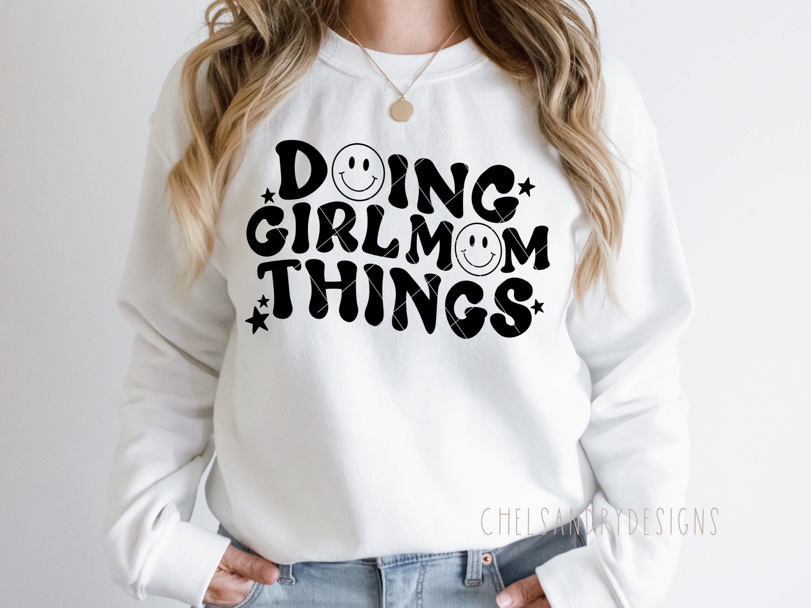 Doing Girl Mom Things PNG, Girl Mom Png, Mom Png, Motherhood Png, Happy ...