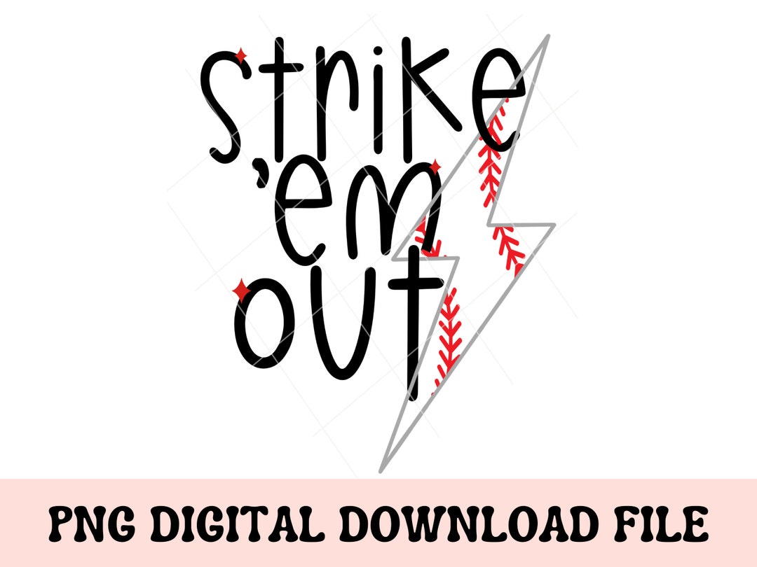 Baseball Strike 'em Out PNG, Baseball Png, Bball Png, Baseball ...