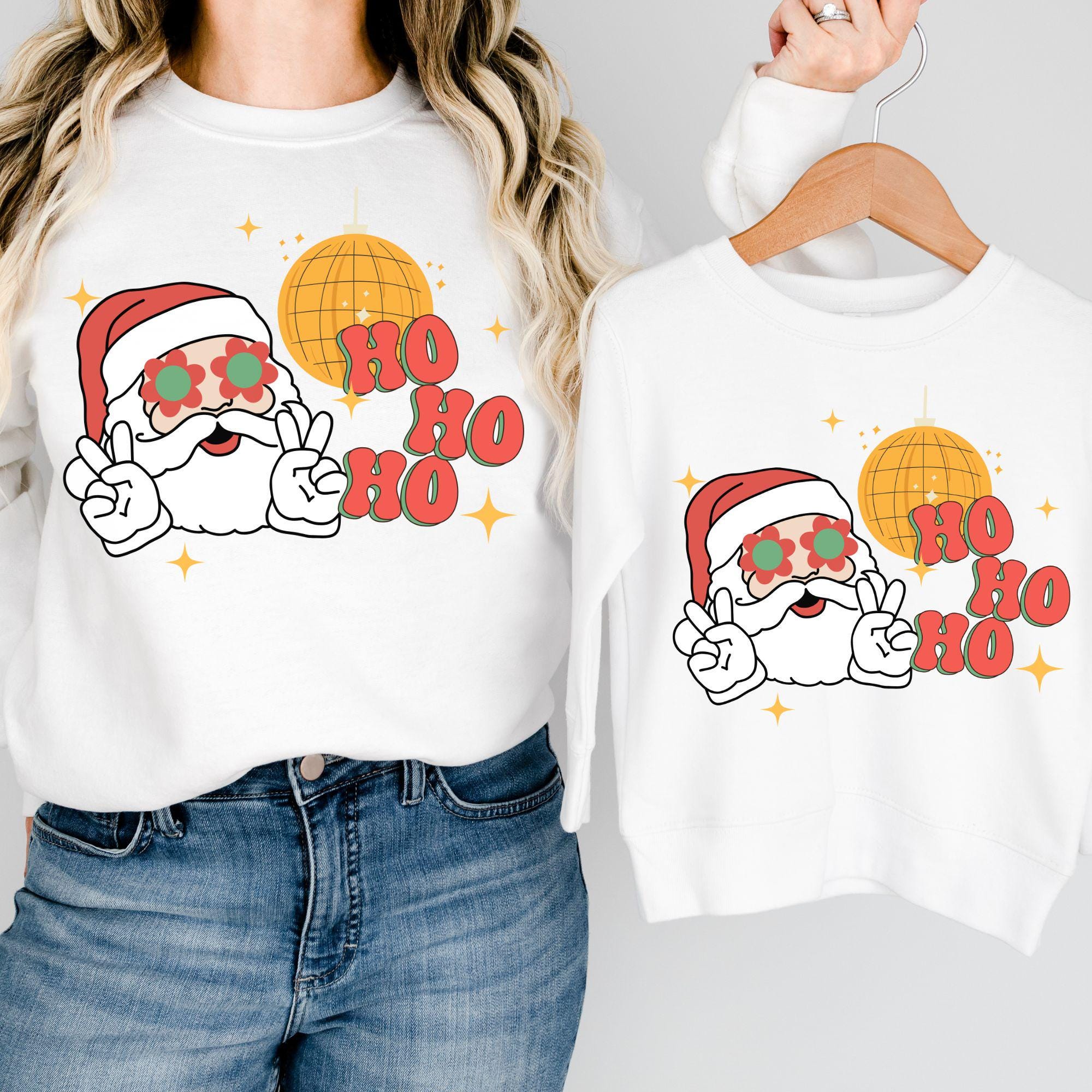 Disco Santa PNG Santa Ho Ho Ho Png Retro Santa Christmas Disco Shirt ...