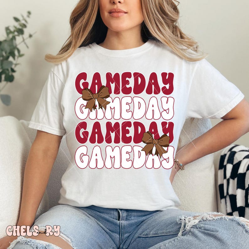 Gameday PNG, College Football Png, College Football Shirt, Retro ...