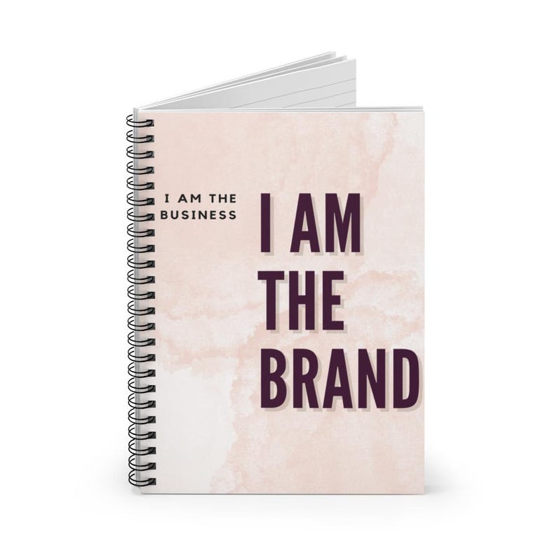 I Am the Brand / I Am the Business Spiral Notebook - Ruled Line - Etsy