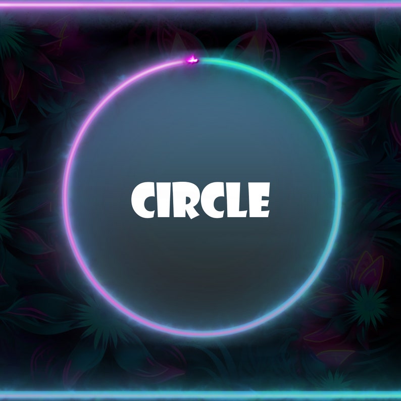 3 ANIMATED Neon Webcam Border Pack, Bubblegum Webcam Overlays for ...