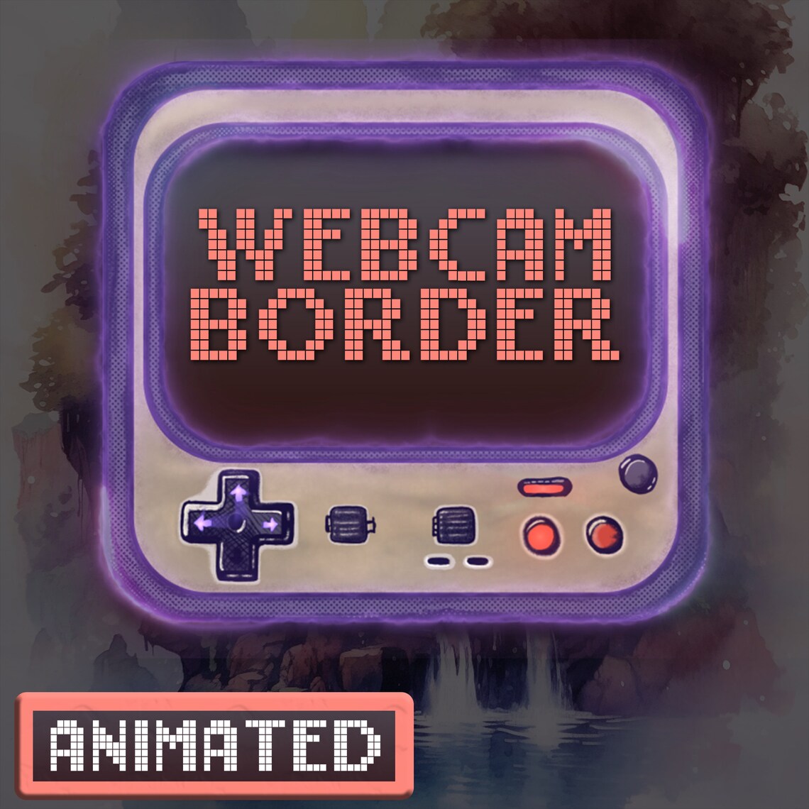 ANIMATED Handheld Gaming System, Webcam Overlay for Twitch, Youtube ...