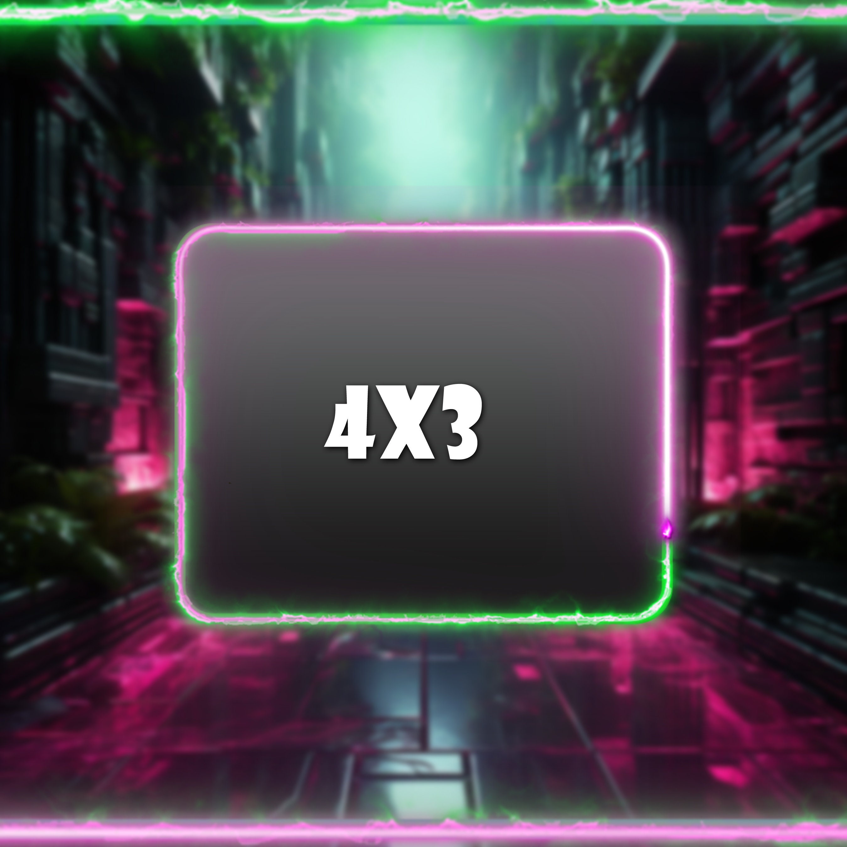 3 ANIMATED Neon Webcam Border Pack, Watermelon, Pink and Green, Webcam ...