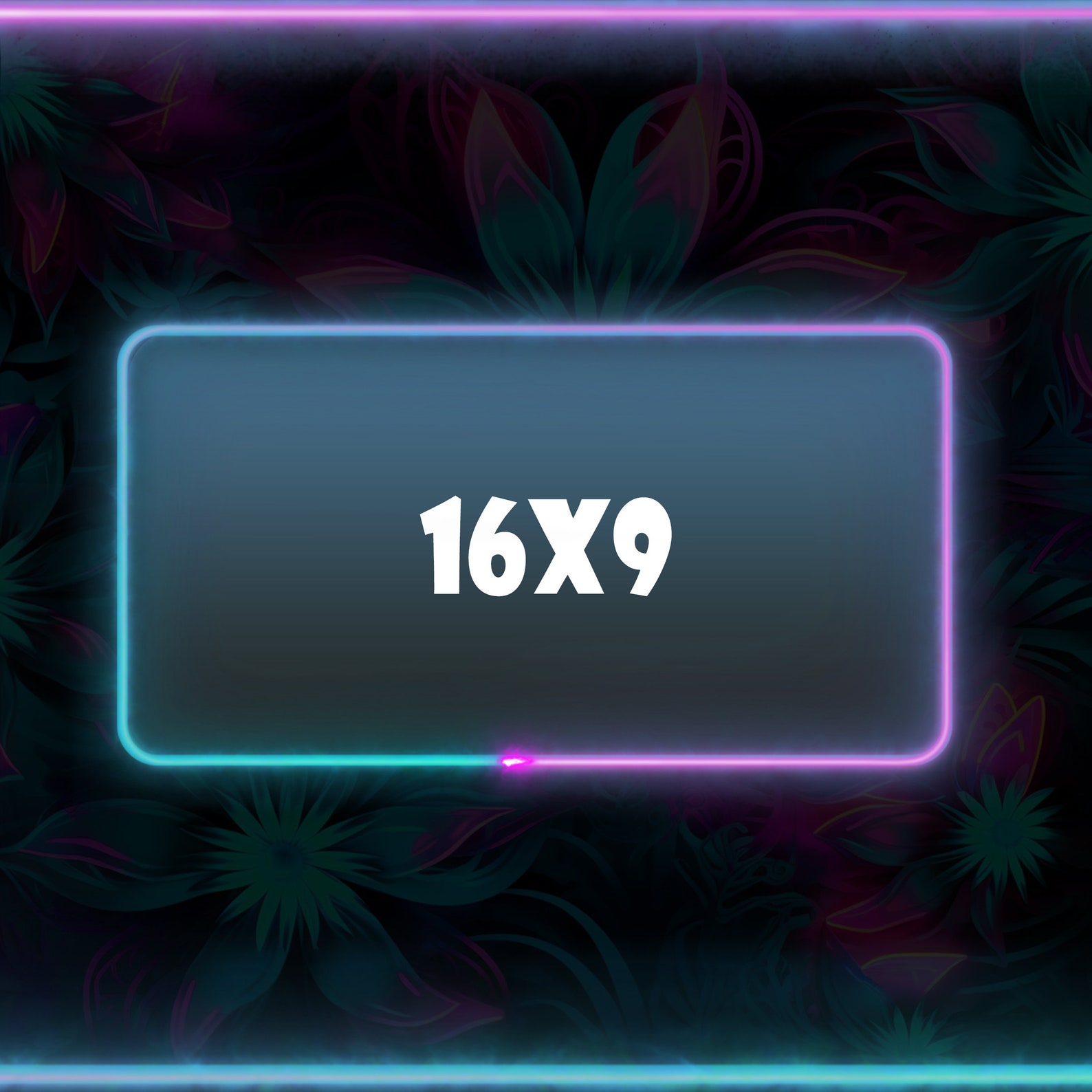 3 ANIMATED Neon Webcam Border Pack, Bubblegum Webcam Overlays for ...