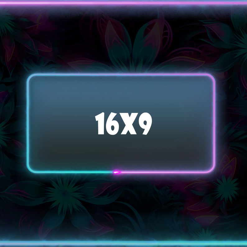 3 ANIMATED Neon Webcam Border Pack, Bubblegum Webcam Overlays for ...