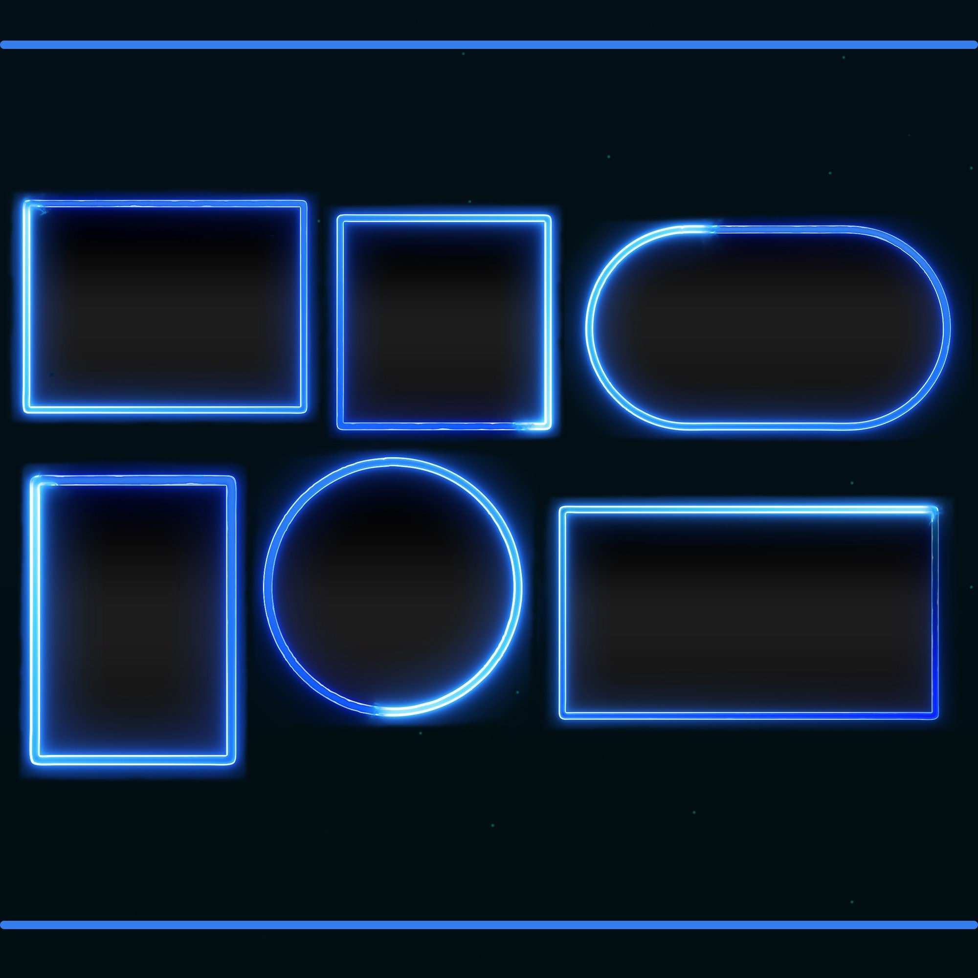 6 ANIMATED Neon Webcam Border Pack, Webcam Overlays for Twitch, Youtube ...