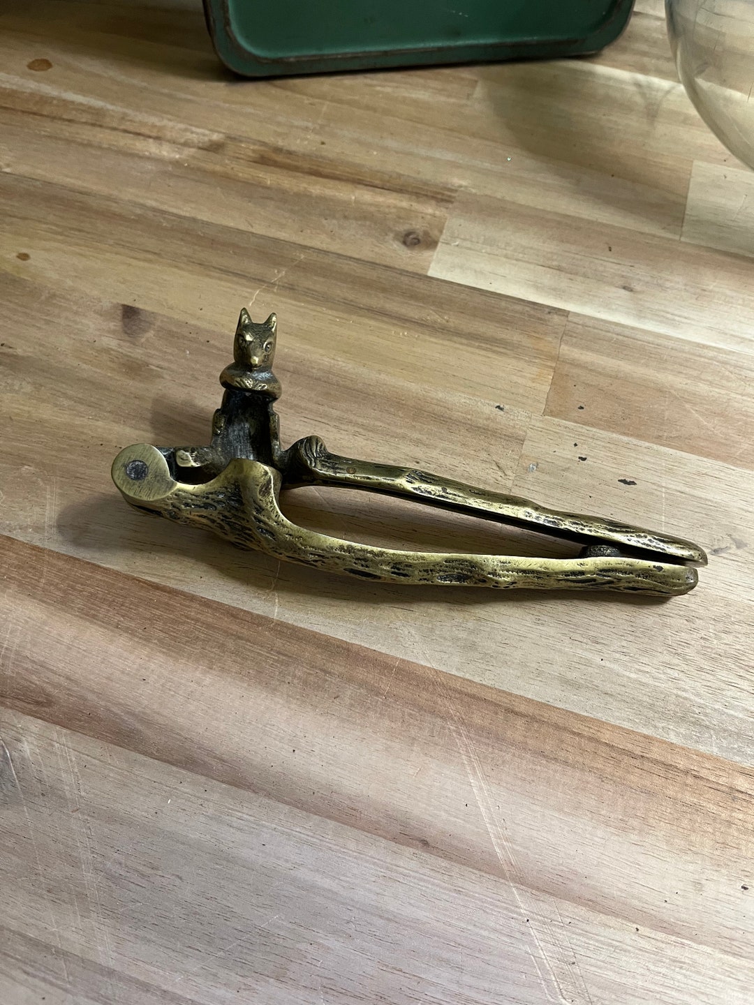 Vintage Brass Squirrel Nutcracker Kitschy Nutcracker Hand - Etsy