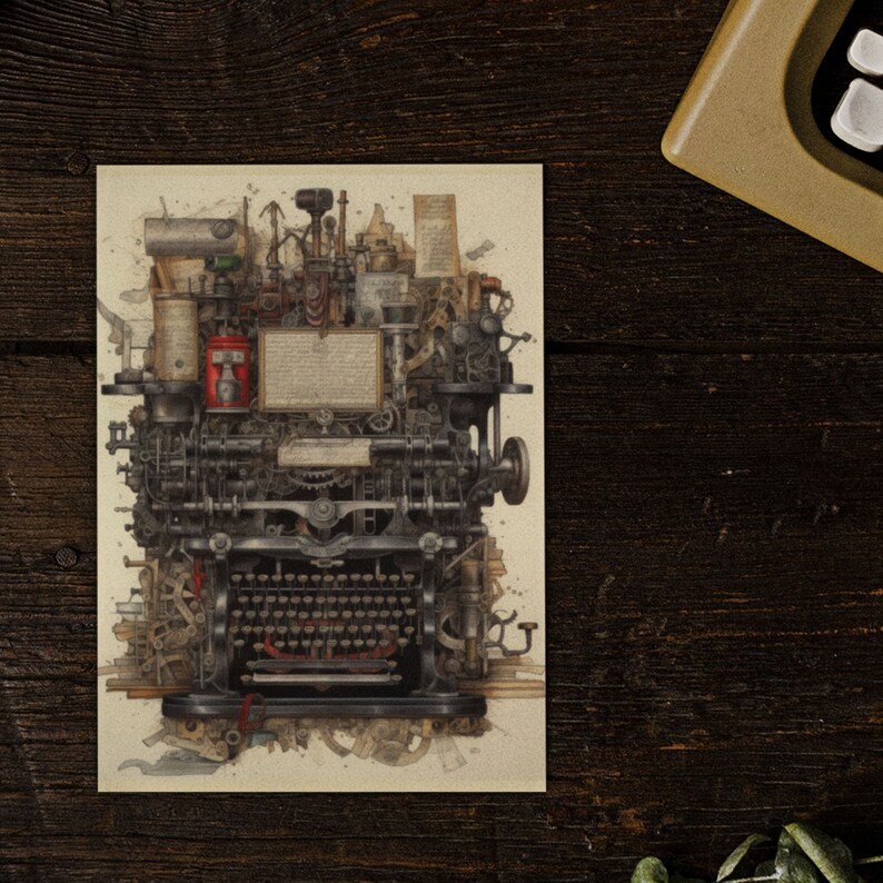 Dark Academia Digital Papers. Steampunk, Victorian Ephemera for ...