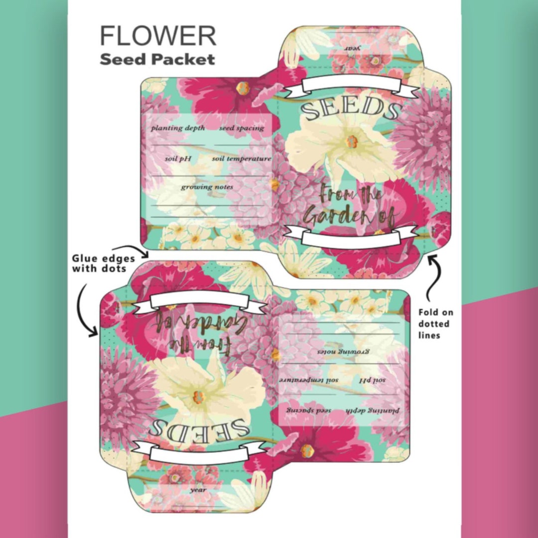 Printable Garden Seed Saver Envelope. Easy to Download and Print PDF ...