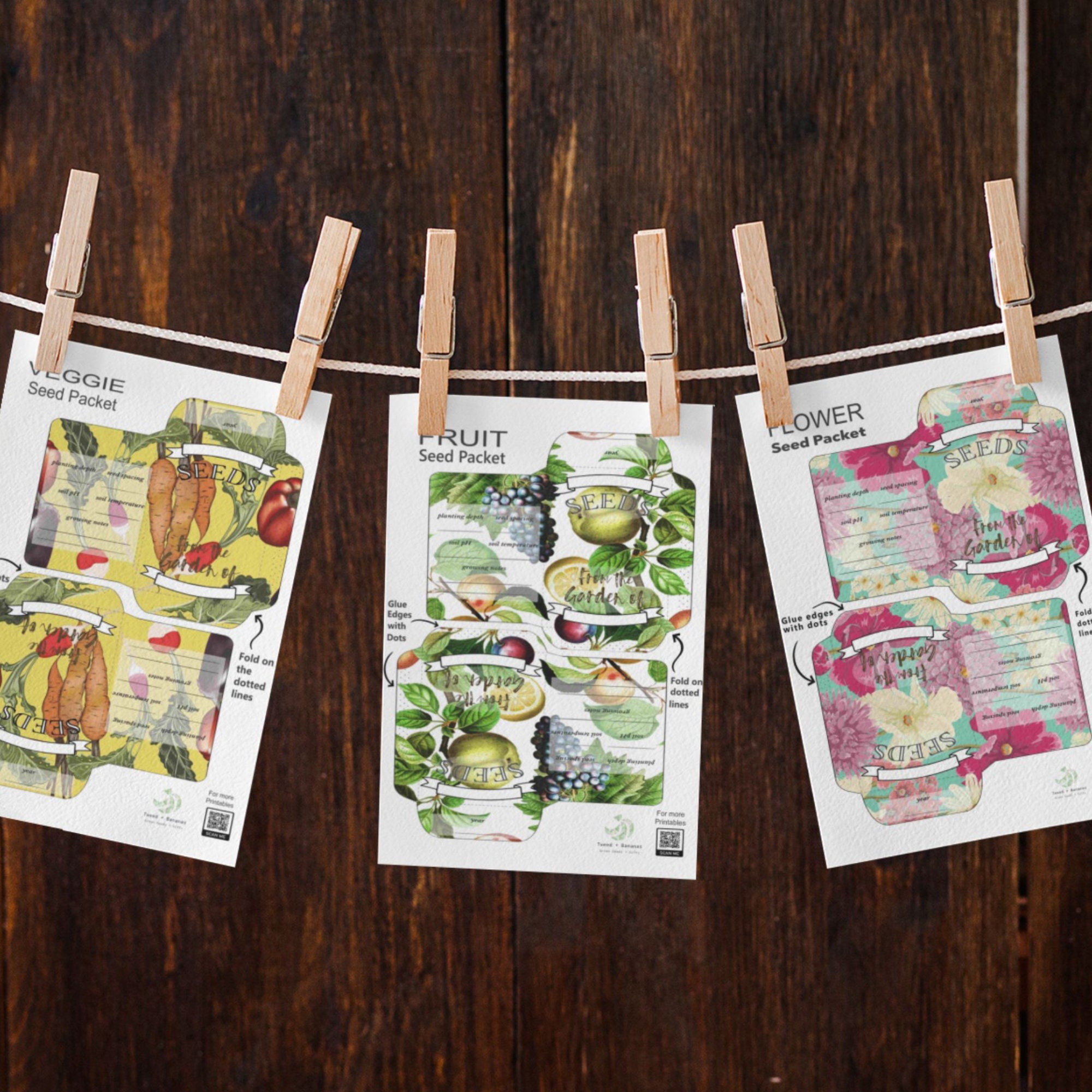 Printable Garden Seed Saver Envelope. Easy to Download and Print PDF ...