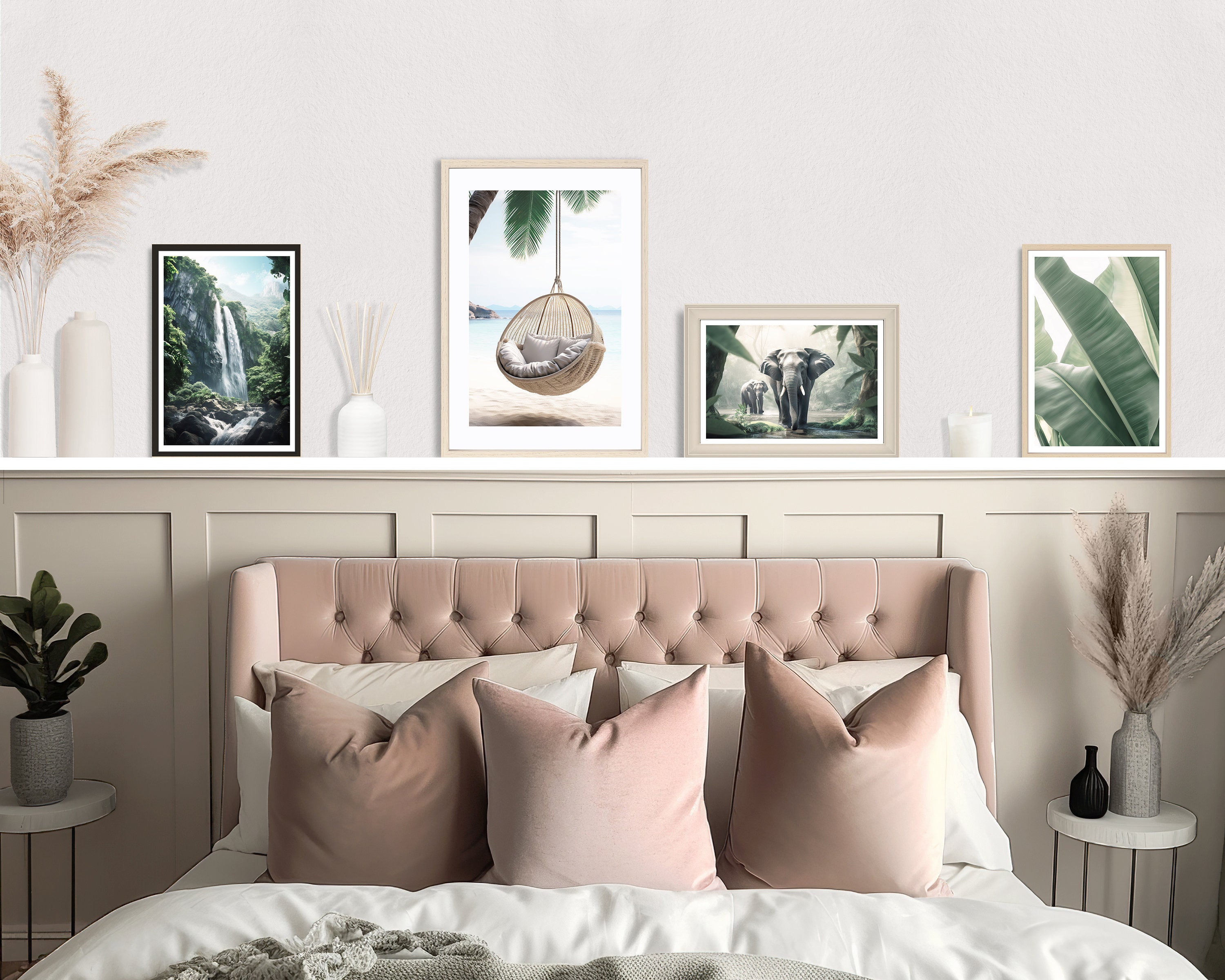 Waterfall Print P, Waterfall Poster, Tropical Picture, Jungle Wall Art ...