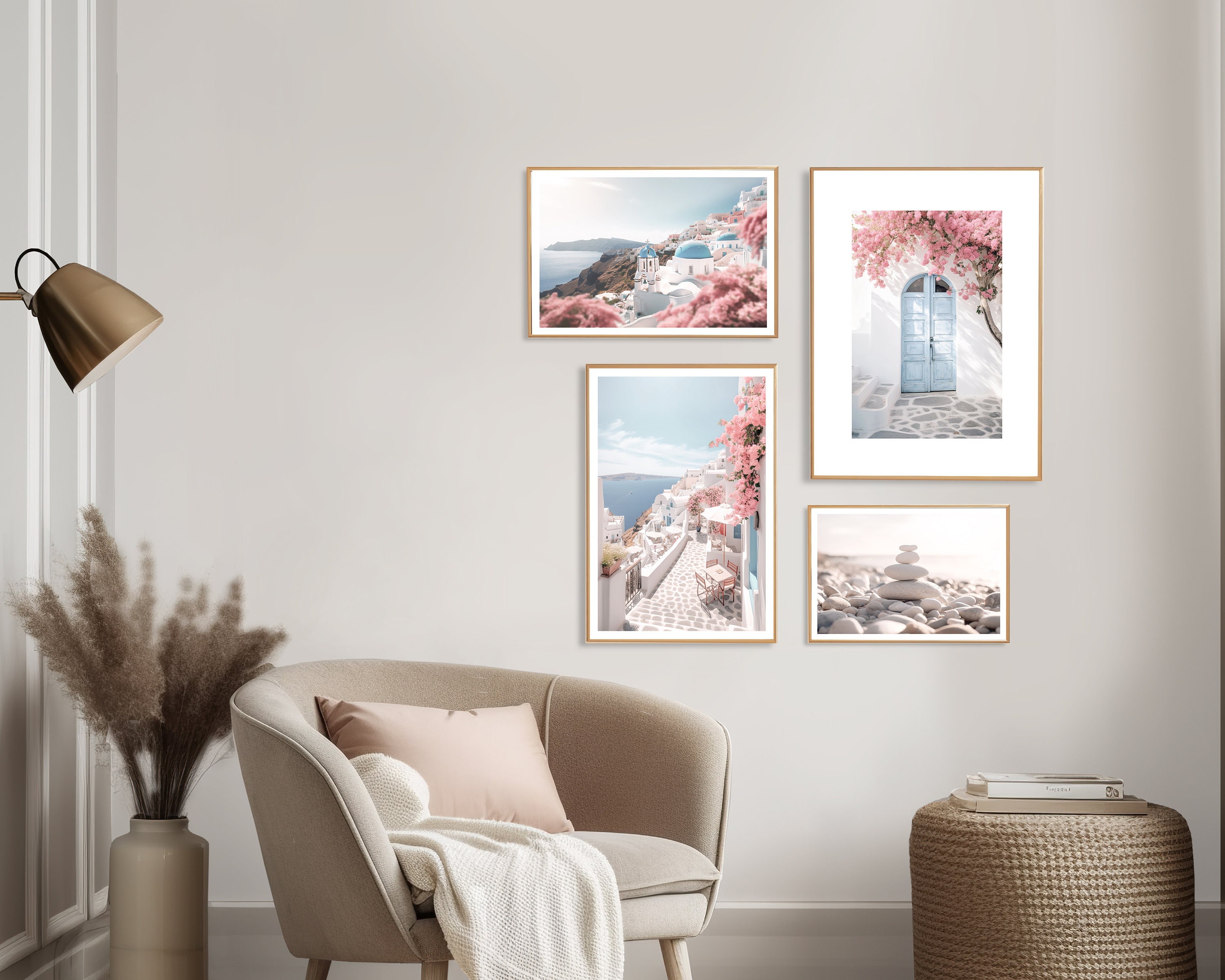 Santorini Door Print P Greek Door Poster Greek Coast - Etsy