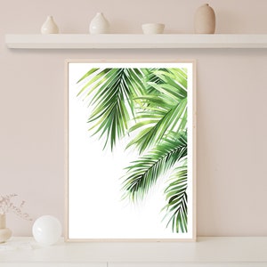 Palm Leaf Print 02, Tropical Poster, Tropical Picture, Leaf Wall Art ...