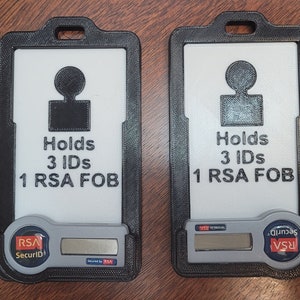 3D Printed RSA Securid 3 Badge Holder - Etsy