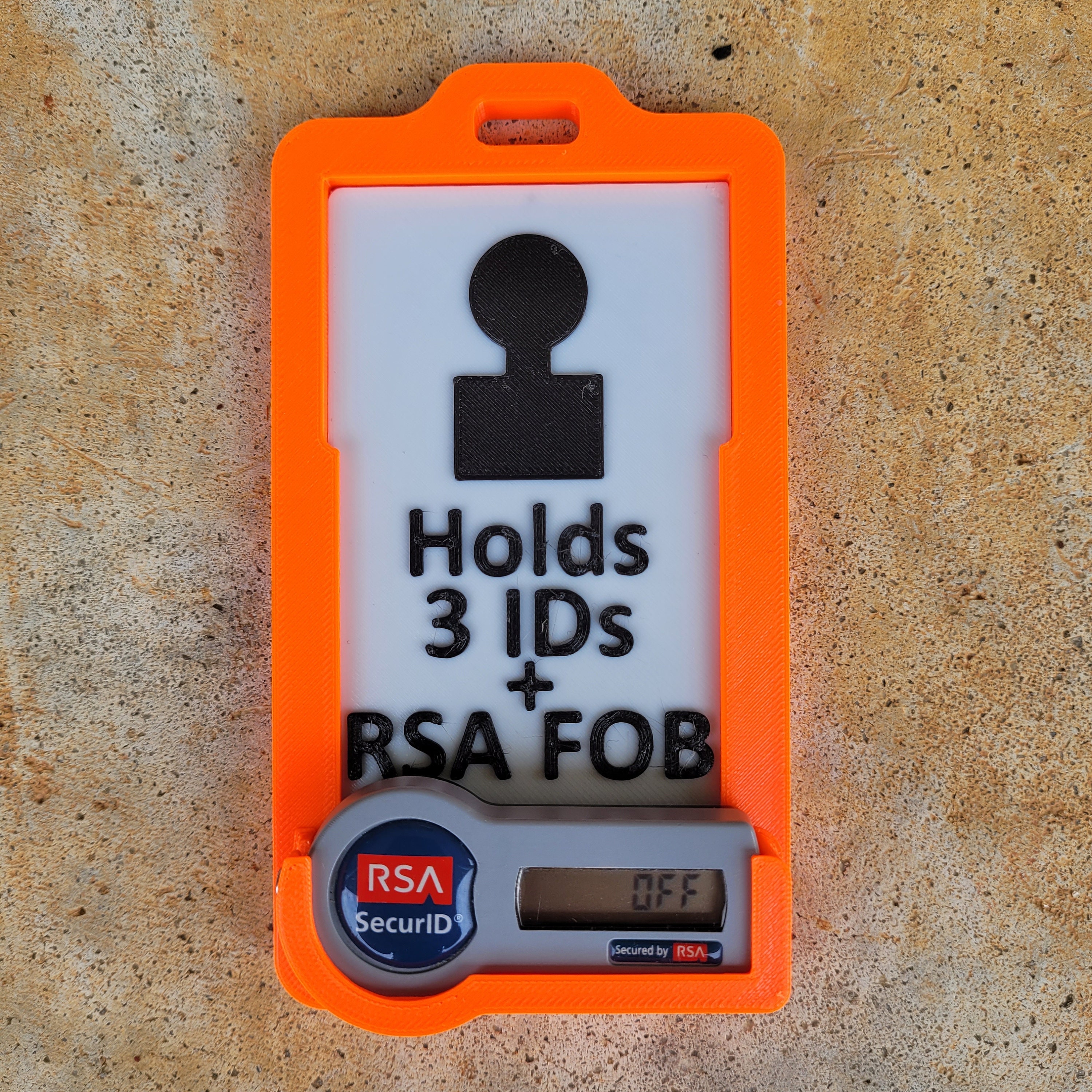 3D Printed RSA Securid 3 Badge Holder - Etsy