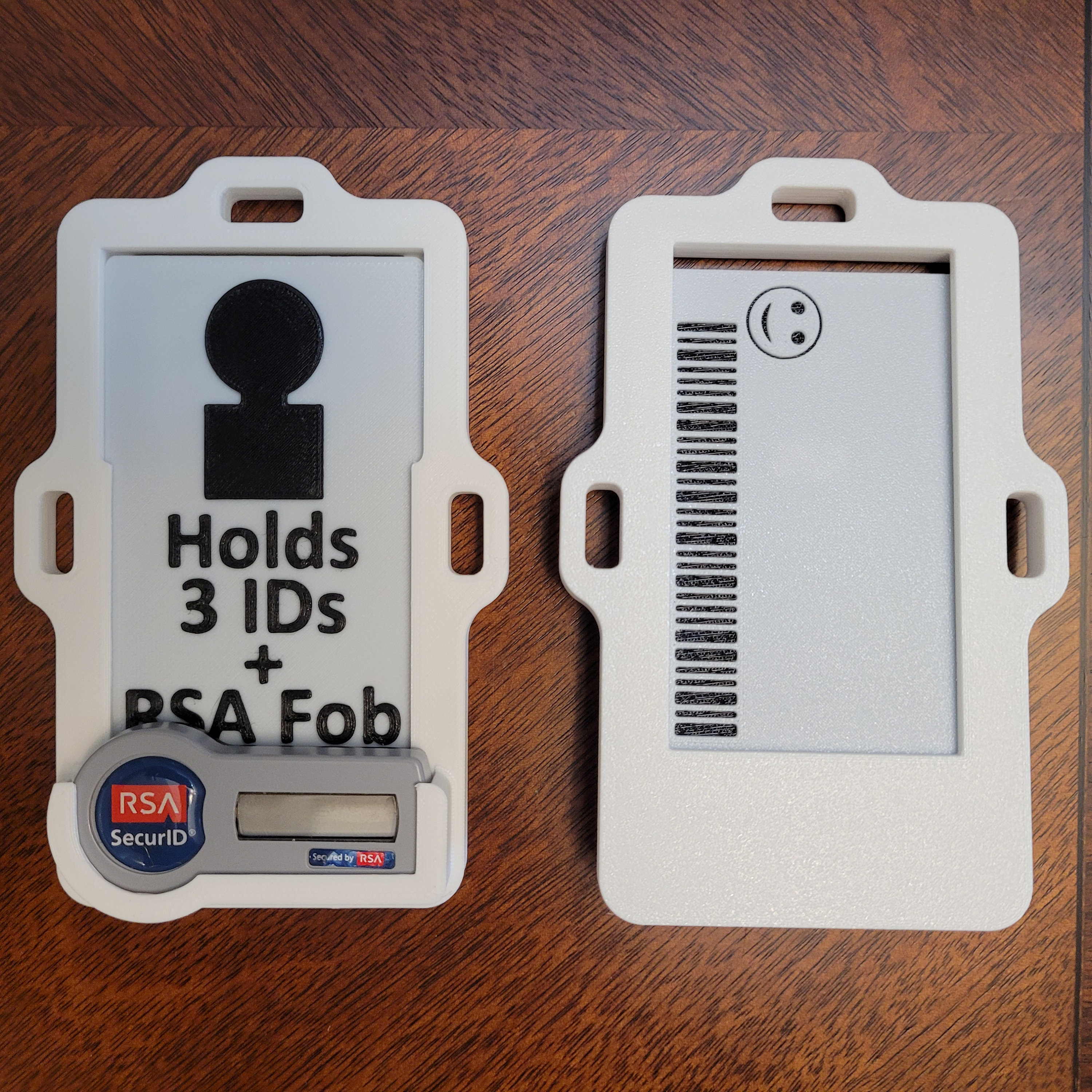3D Printed RSA Securid up to 4 Ids Badge - Etsy