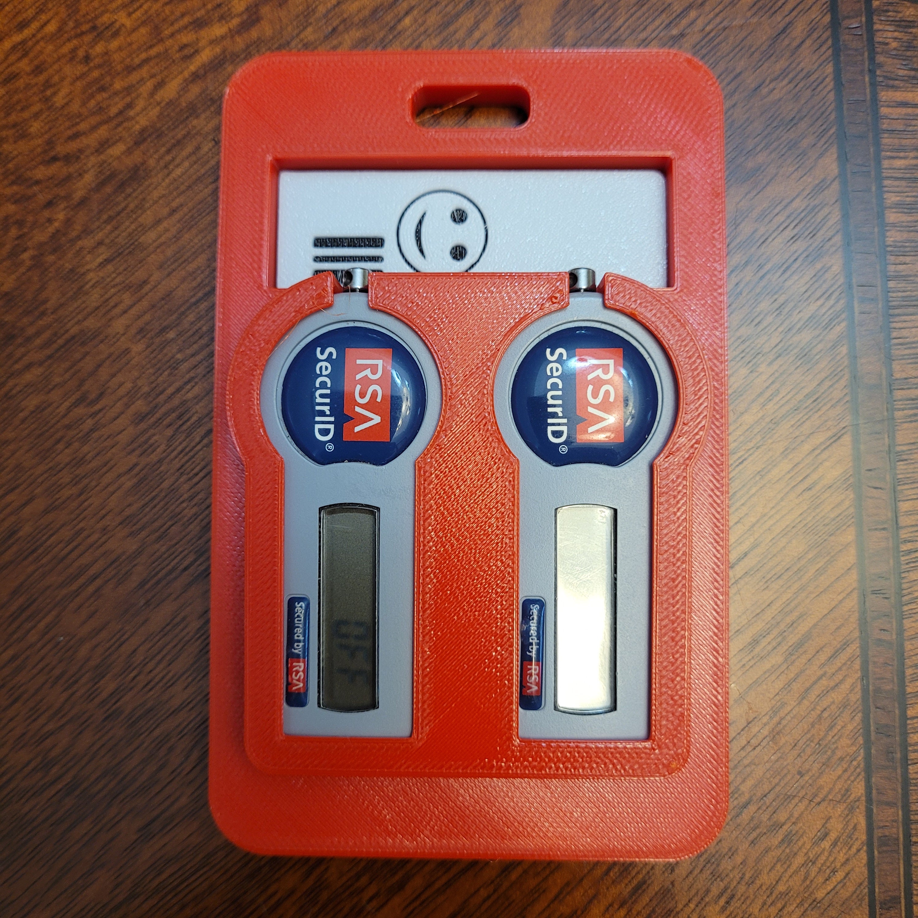 3d Printed, 3 ID, 2 RSA Securid Fob ID Badge - Etsy