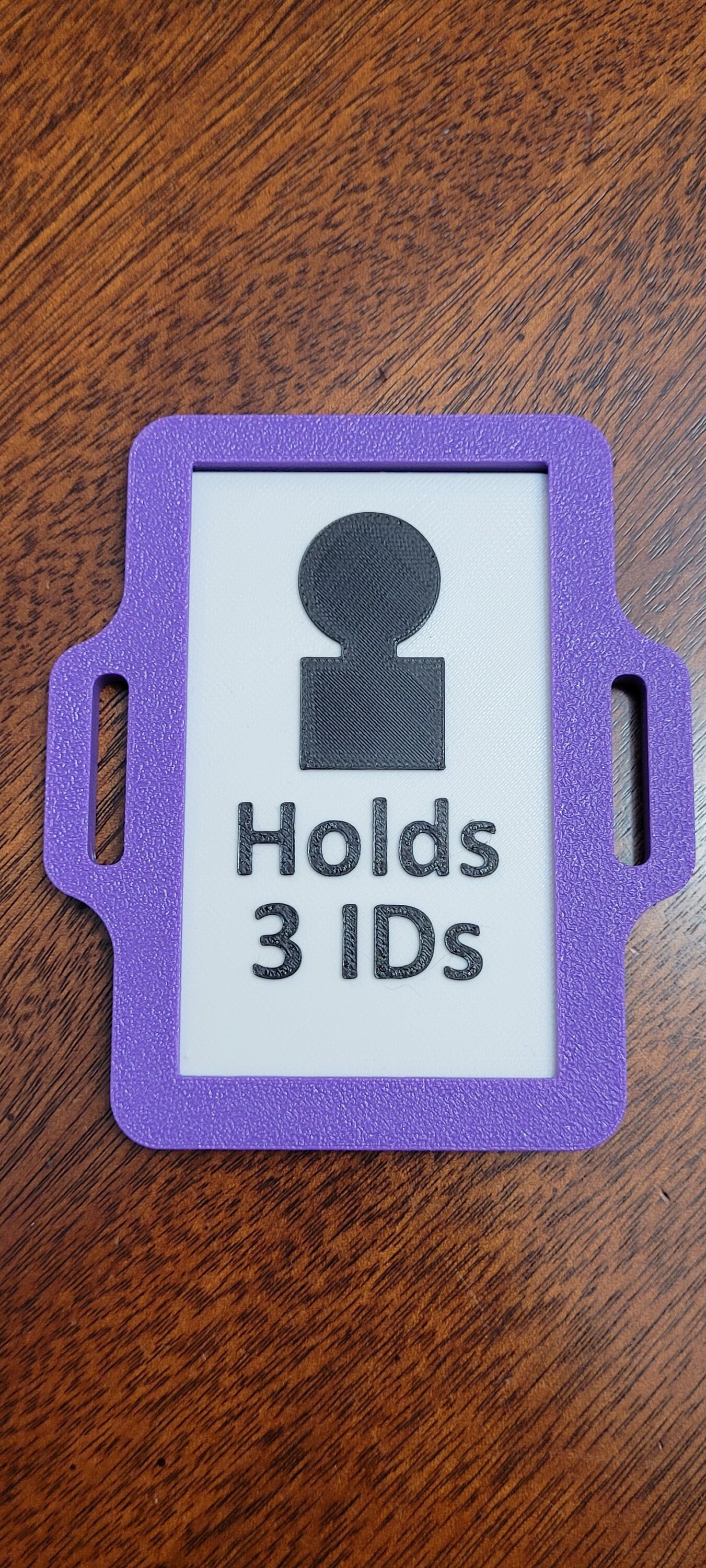 3D Printed 1 to 4 ID Badge Double Sided - Etsy