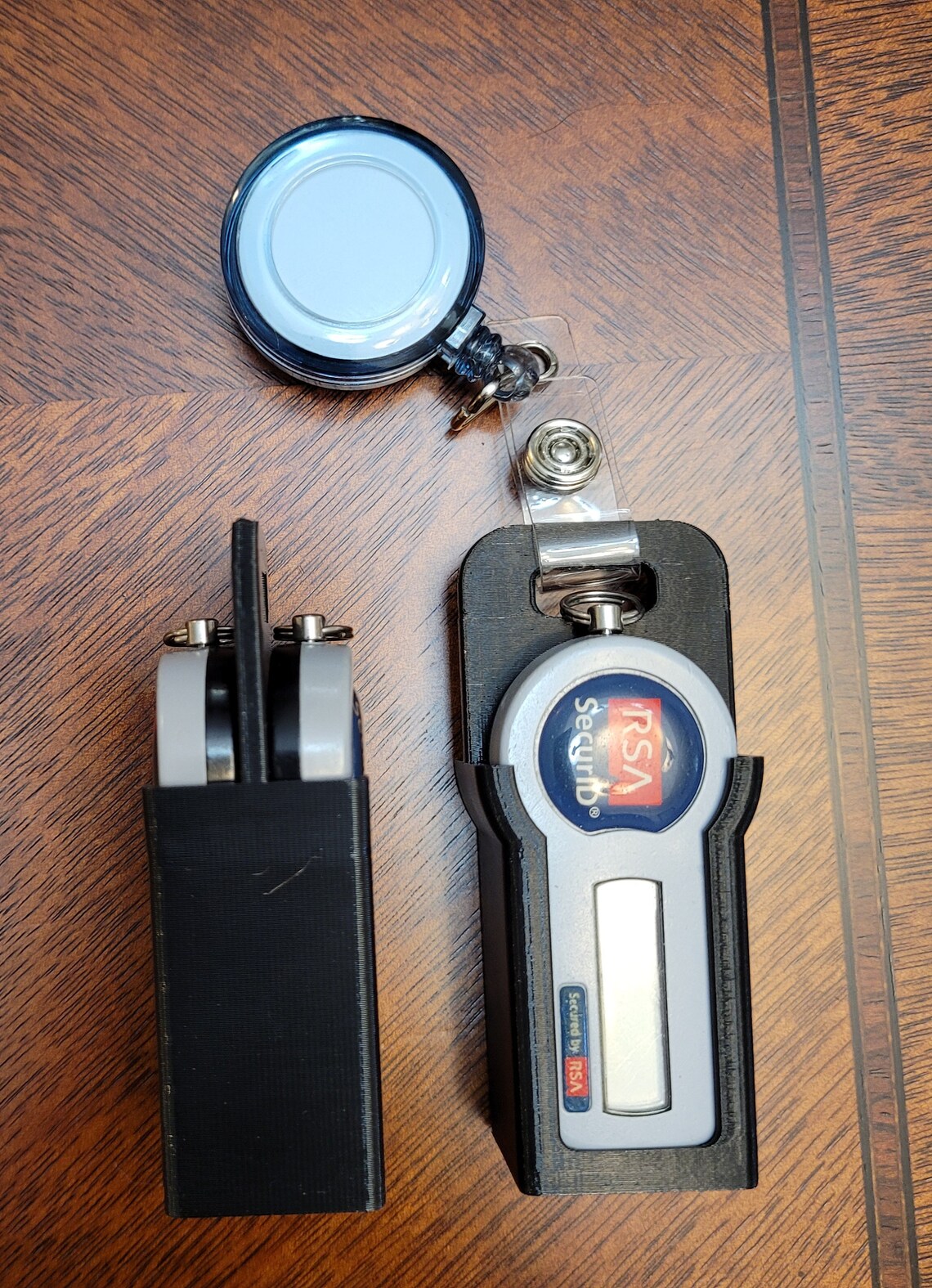 3D Printed 2 RSA Securid Fob Holder Compact Design 1 Lanyard Attachment ...
