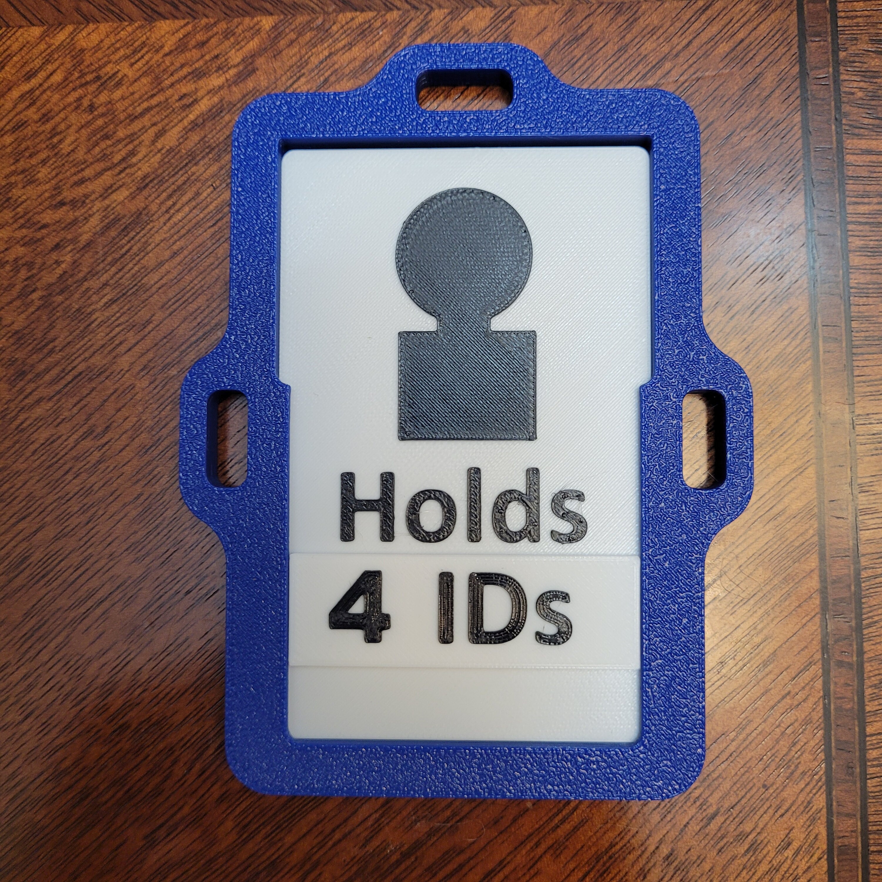 3D Printed 1 to 4 ID Badge Double Sided - Etsy