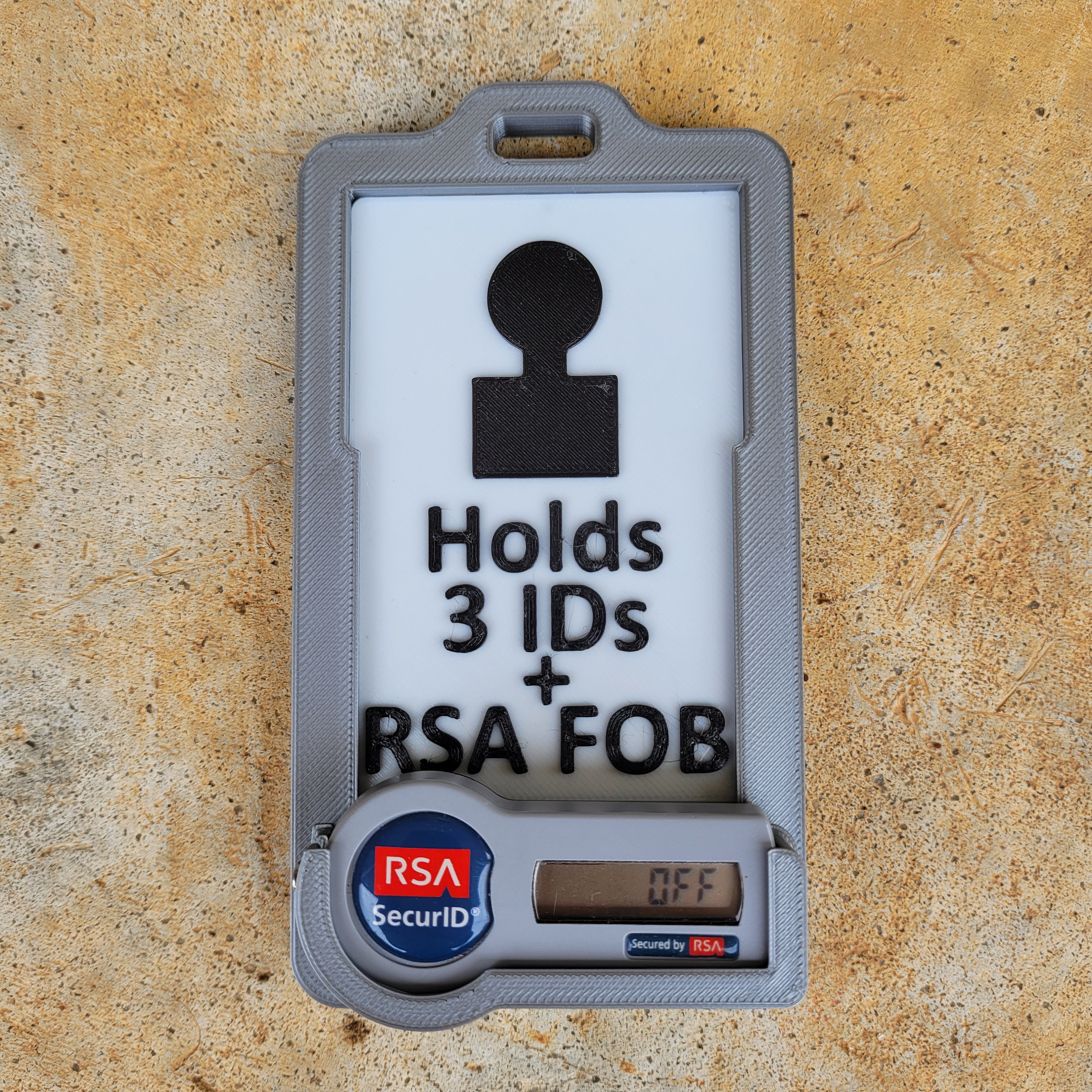 3D Printed RSA Securid 3 Badge Holder - Etsy