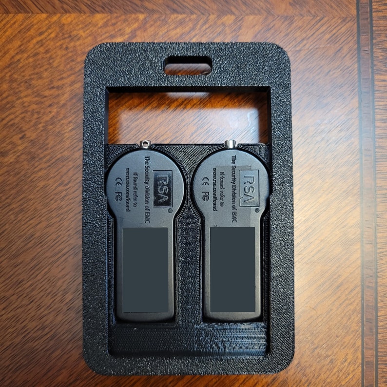 3d Printed, 3 ID, 2 RSA Securid Fob ID Badge - Etsy