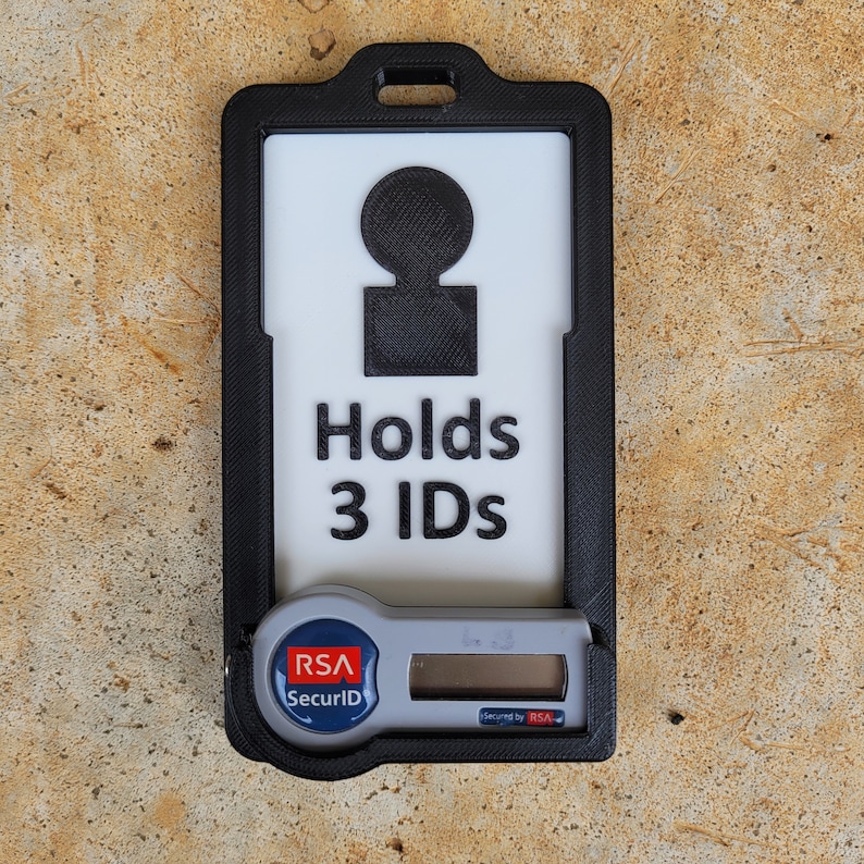 3D Printed RSA Securid 3 Badge Holder - Etsy