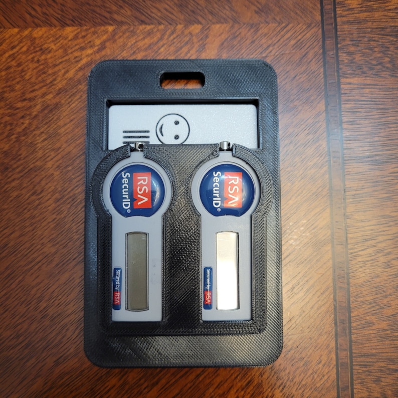 3d Printed, 3 ID, 2 RSA Securid Fob ID Badge - Etsy