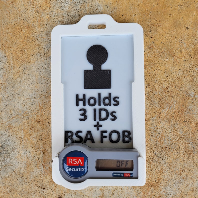 3D Printed RSA Securid 3 Badge Holder - Etsy