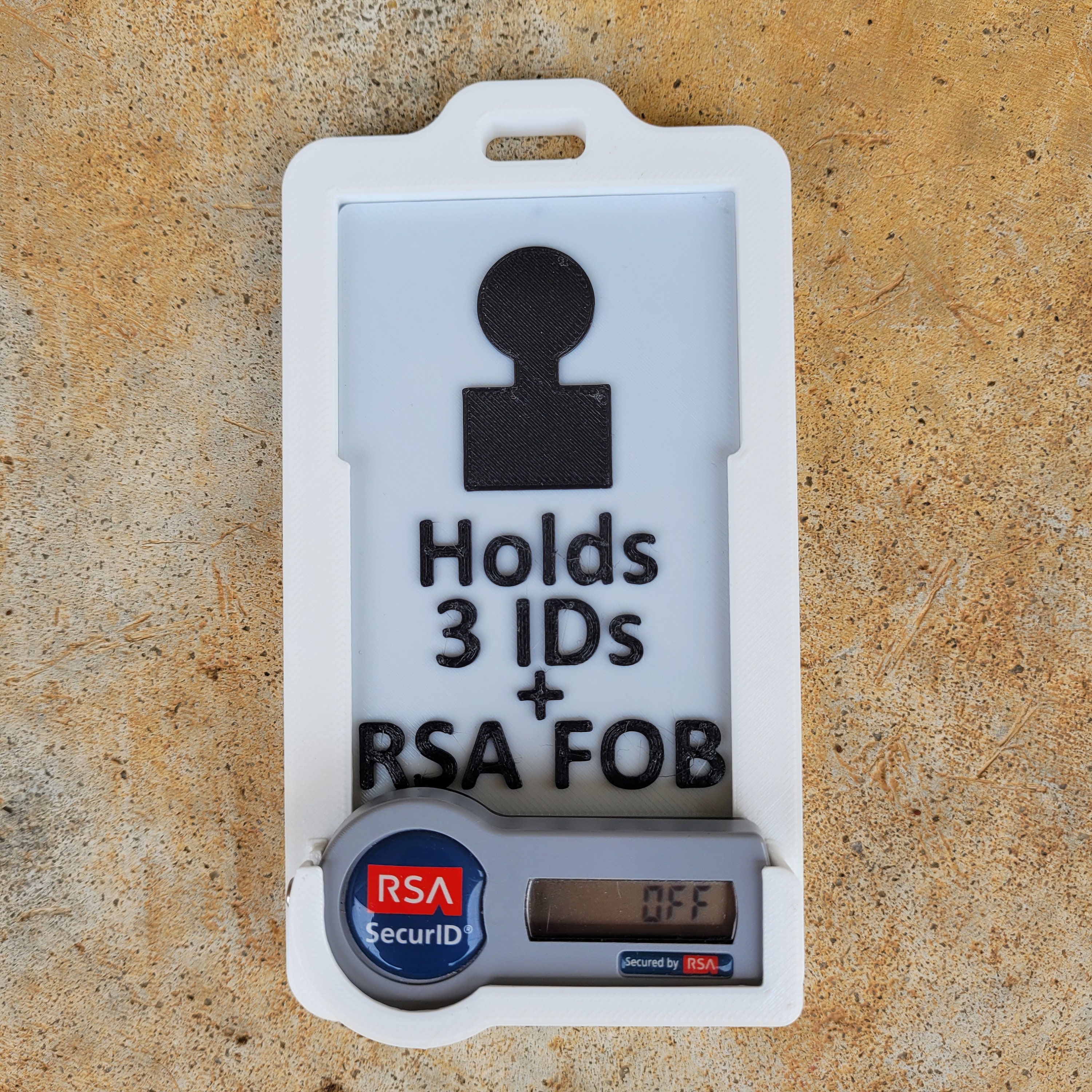 3D Printed RSA Securid 3 Badge Holder - Etsy