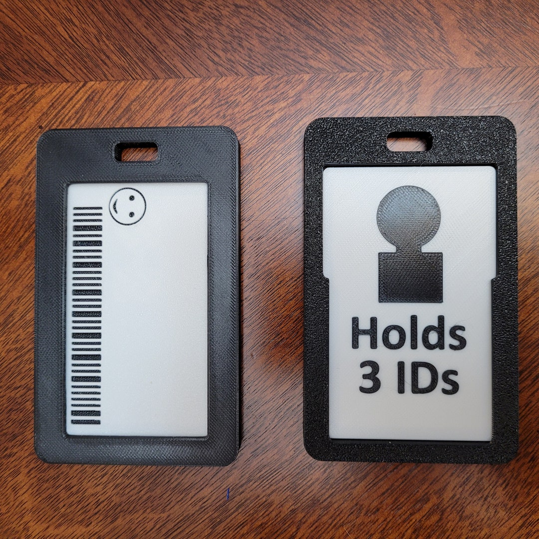 3D Printed 4 ID Badge Holder - Etsy