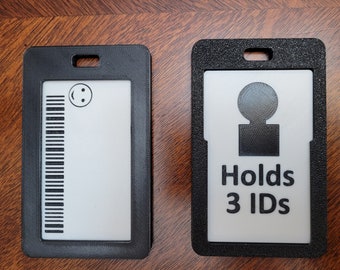 3D Printed ID Badge RSA Securid Fob Badge 3 ID Card Holder - Etsy