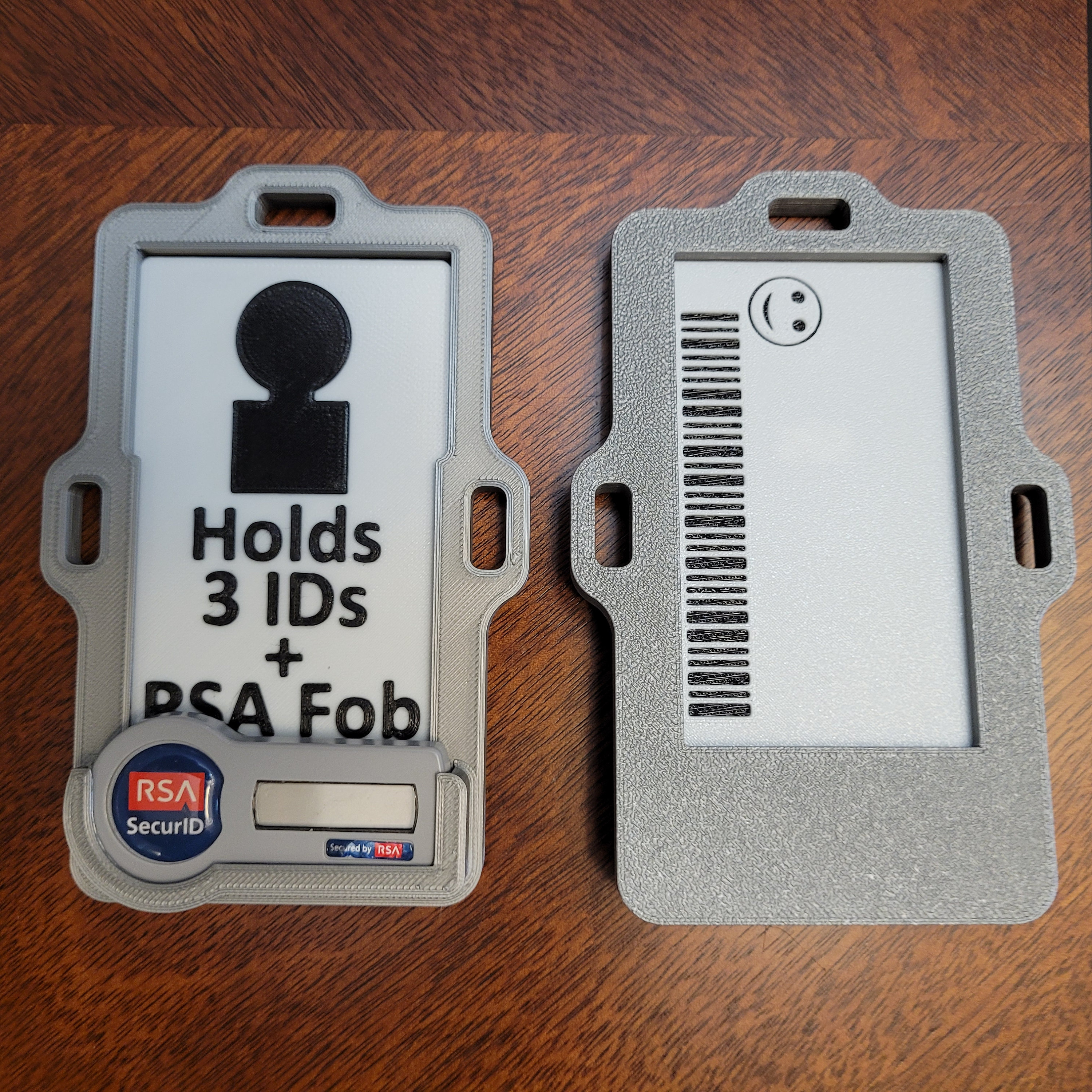 3D Printed RSA Securid up to 4 Ids Badge - Etsy