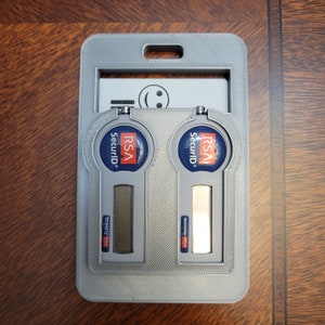 3d Printed, 3 ID, 2 RSA Securid Fob ID Badge - Etsy