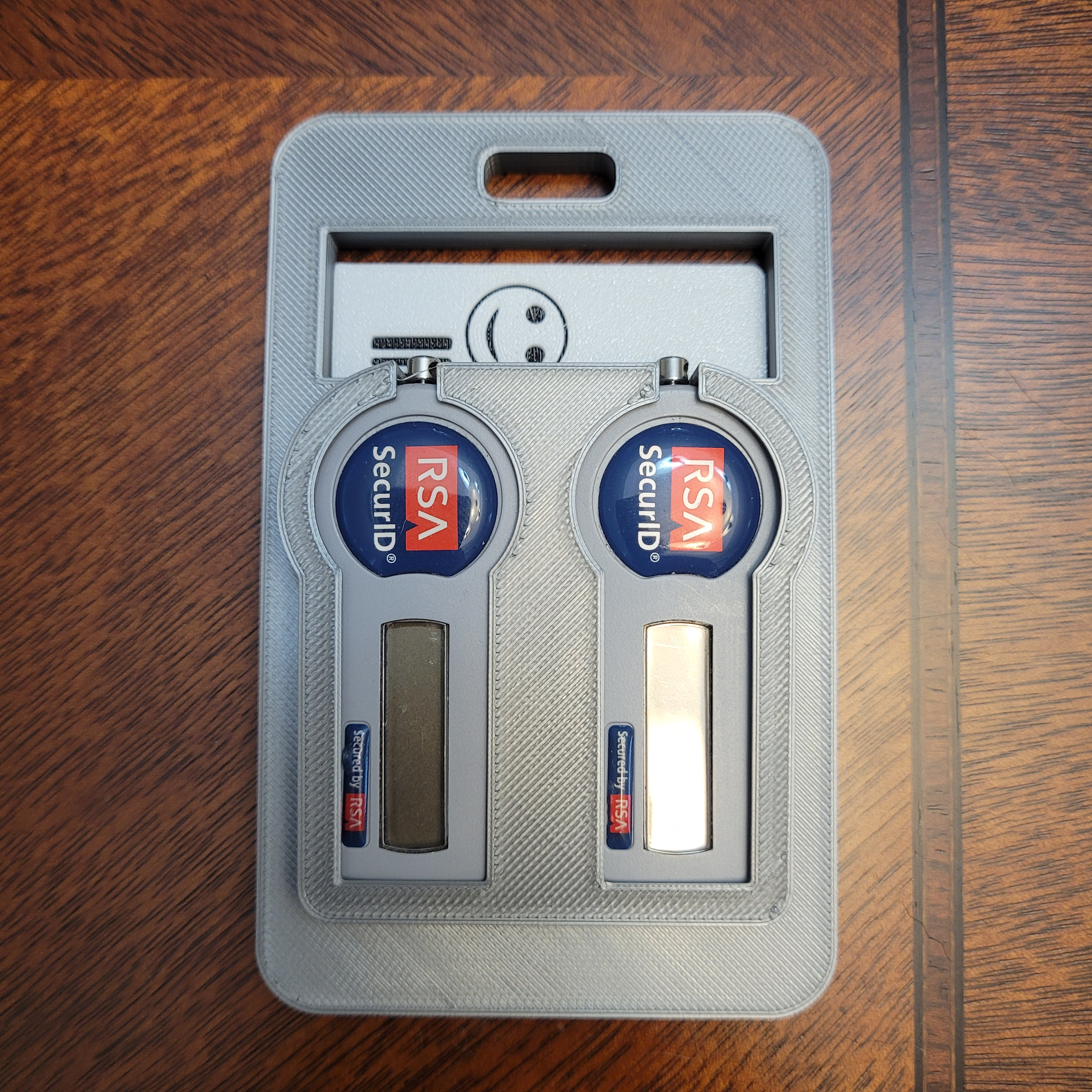 3d Printed, 3 ID, 2 RSA Securid Fob ID Badge - Etsy