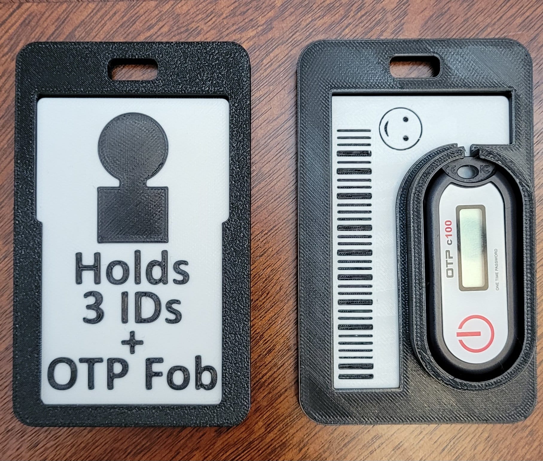 3D Printed ID Badge OTP C100 Fob, 3 ID Card Holder - Etsy