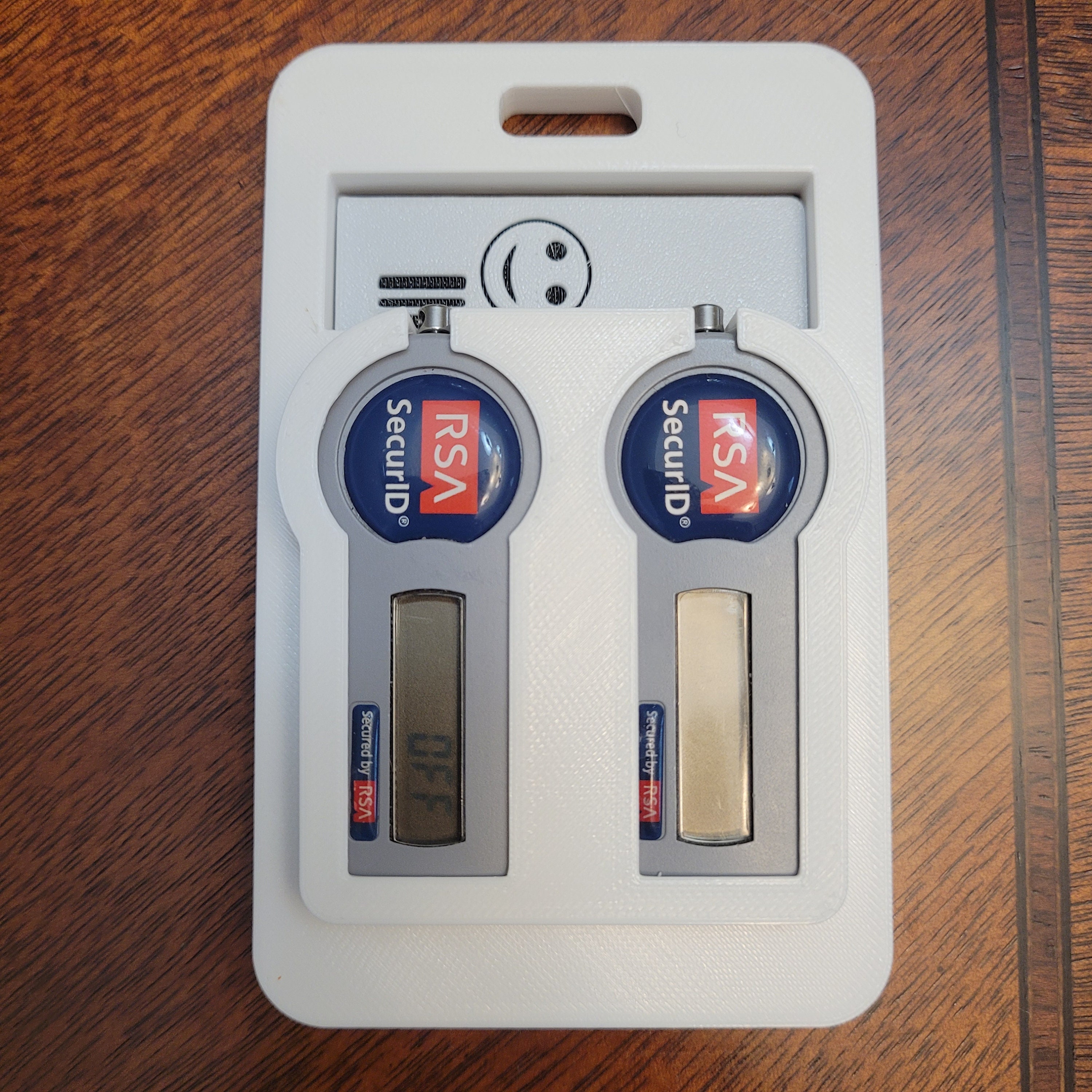 3d Printed, 3 ID, 2 RSA Securid Fob ID Badge - Etsy