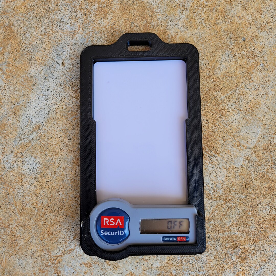 3D Printed RSA Securid 3 Badge Holder - Etsy