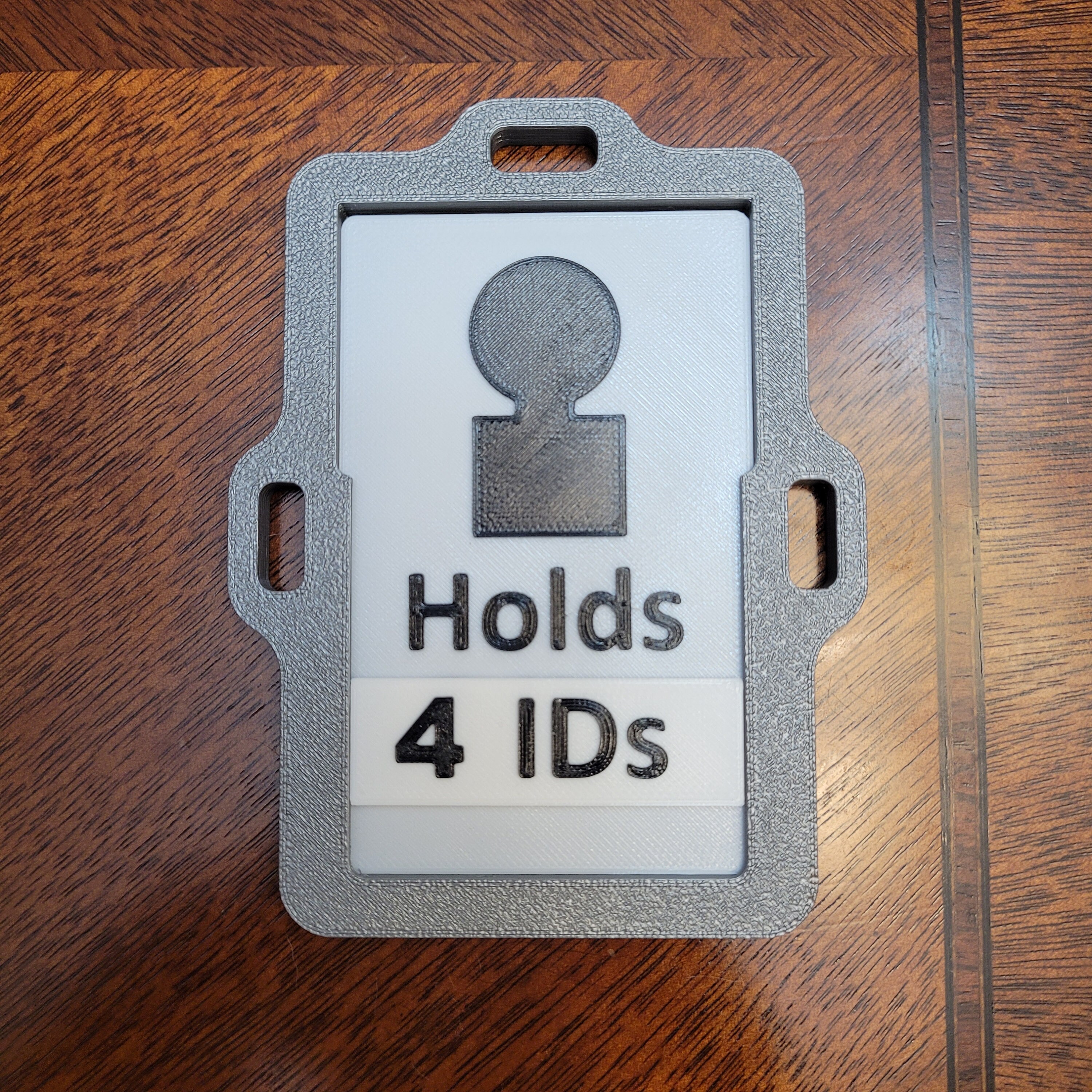 3D Printed 1 to 4 ID Badge Double Sided - Etsy