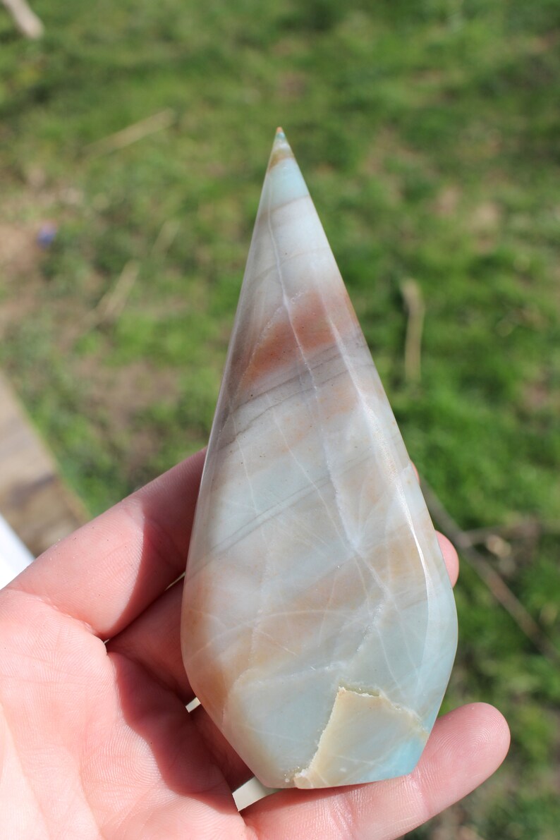 Caribbean Calcite and Black Agate Freeforms - Etsy