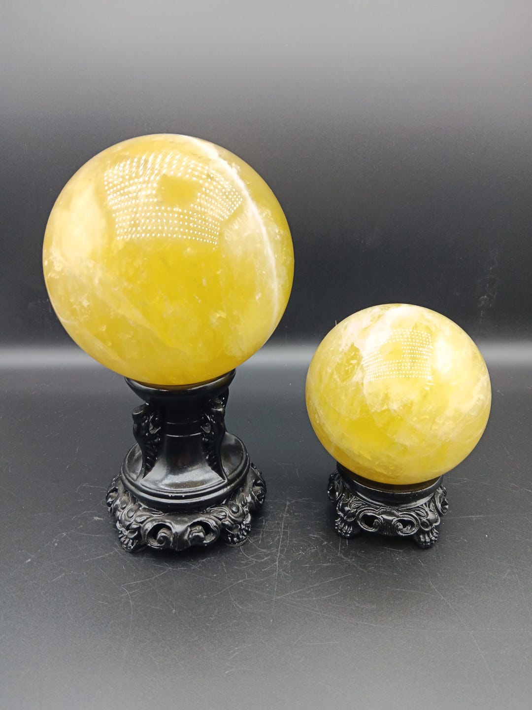 Large Citrine Spheres! - Etsy